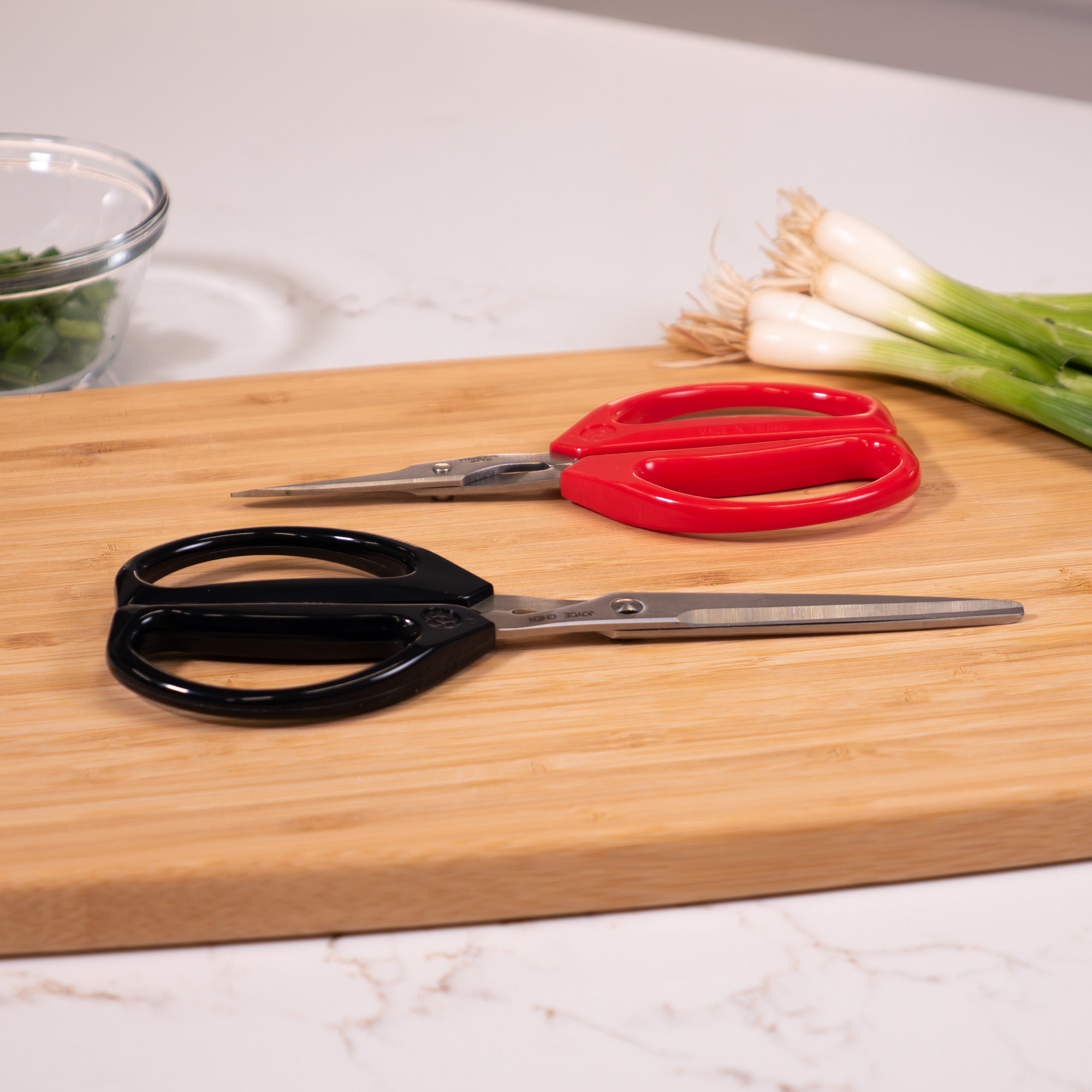 Joyce Chen 8" Deluxe And 6" Original Unlimited Scissors 2-pack, Dark Navy And Red Handles | Wayfair